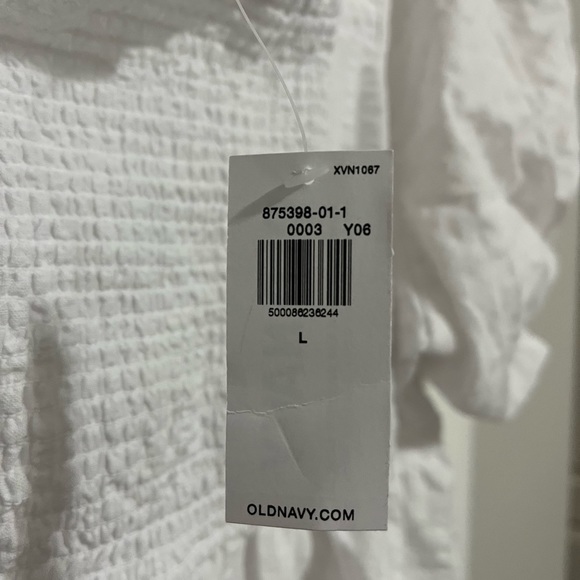 Old Navy | Tops | L White Puff Sleeve Blouses | Poshmark